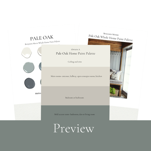 Honey Oak Paint Palette Benjamin Moore Coordinating Paint Colors That ...