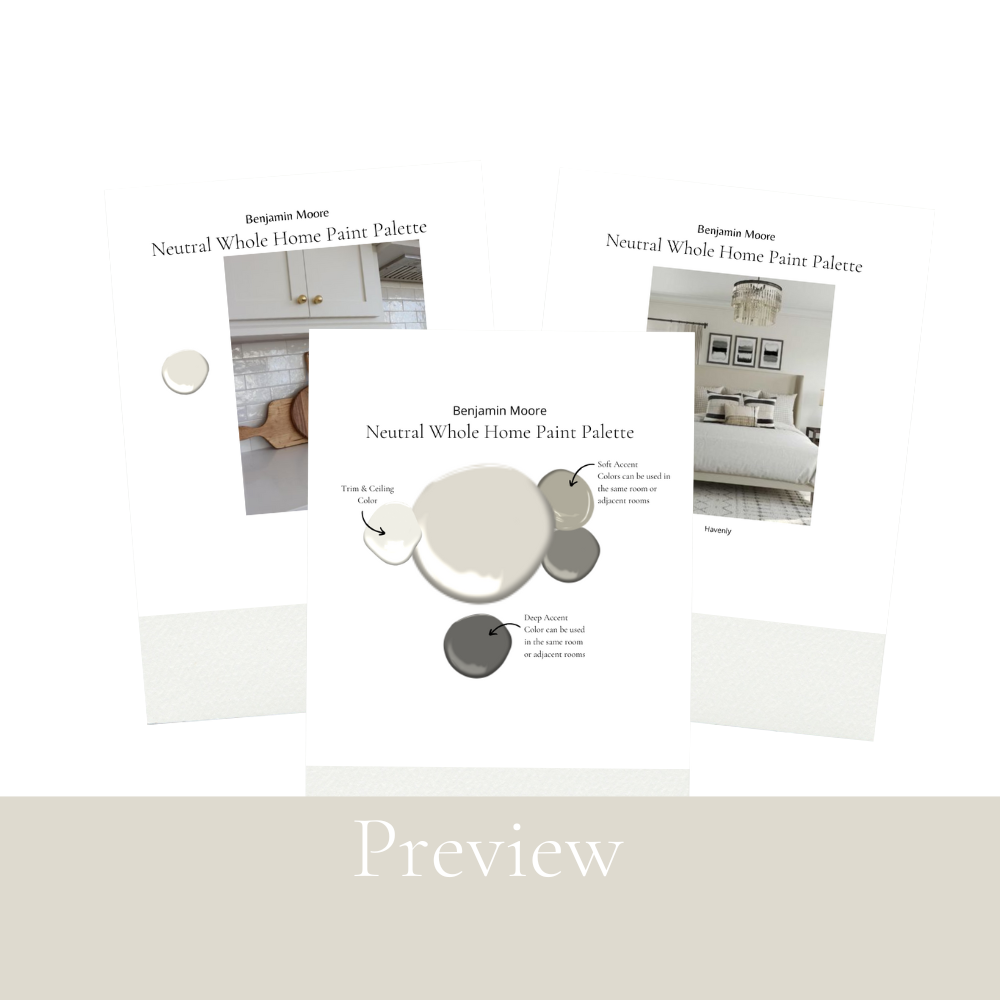 Pale Oak Benjamin Moore Coordinating Colors Whole House Paint Palette ...