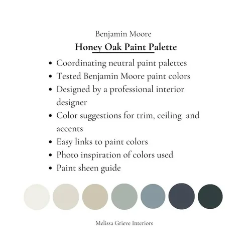 Pale Oak Benjamin Moore Coordinating Colors Whole House Paint Palette ...