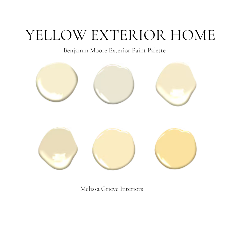 Yellow Exterior Paint Colors Benjamin Moore Yellow House Combinations ...