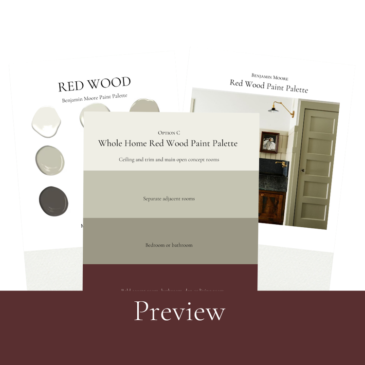 Pale Oak Benjamin Moore Coordinating Colors Whole House Paint Palette ...