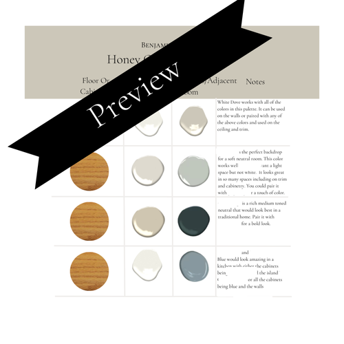 Pale Oak Benjamin Moore Coordinating Colors Whole House Paint Palette ...