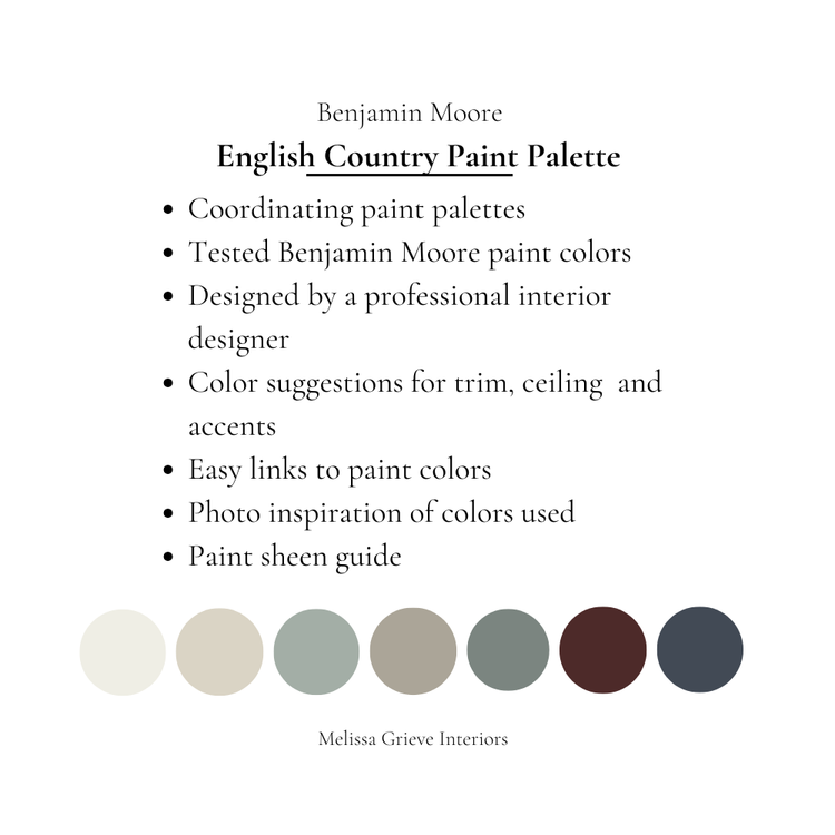 Pale Oak Benjamin Moore Coordinating Colors Whole House Paint Palette ...