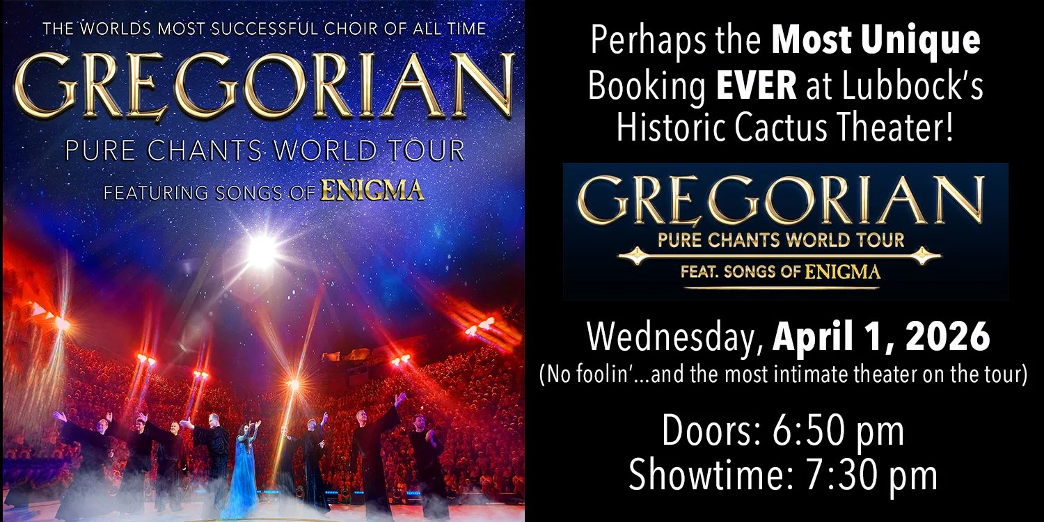 Gregorian: Pure Chants World Tour - featuring songs of Enigma — Cactus ...