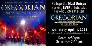 Gregorian: Pure Chants World Tour - featuring songs of Enigma — Cactus ...