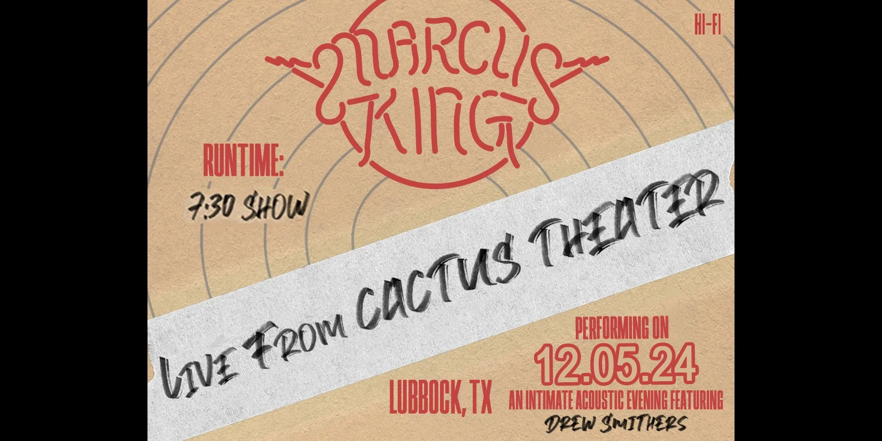 Marcus King: An Intimate Acoustic Evening featuring Drew Smithers ...