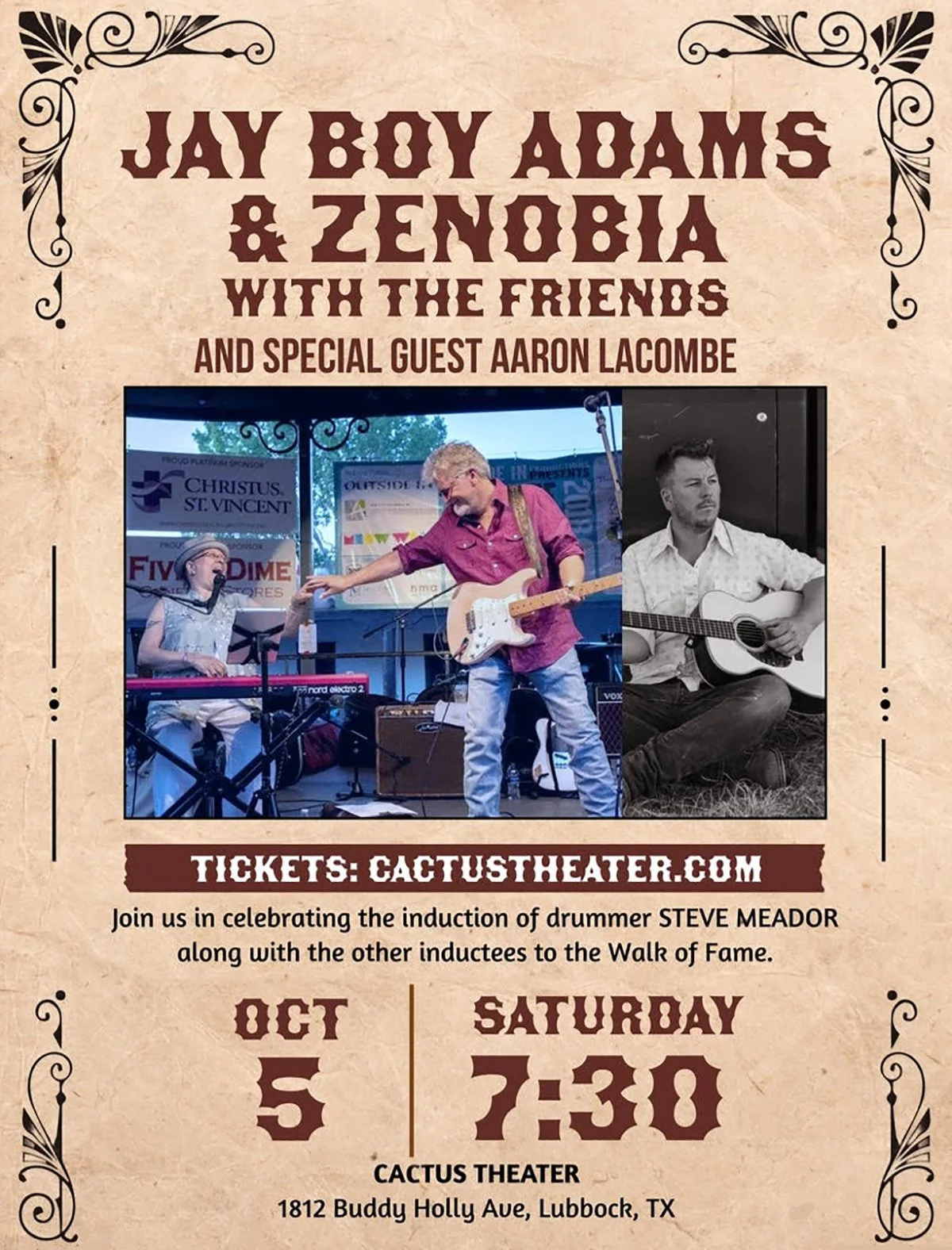 Jay Boy Adams & Zenobia with The Friends - Celebrating the West Texas ...