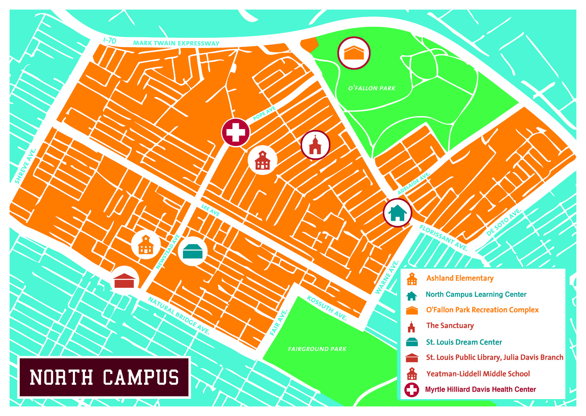 Locations North Campus Locations North Campus