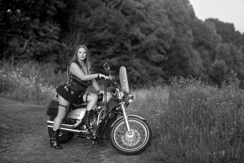 Motorcycle Boudoir in Clarksville Tennessee — D. Phillips Photography
