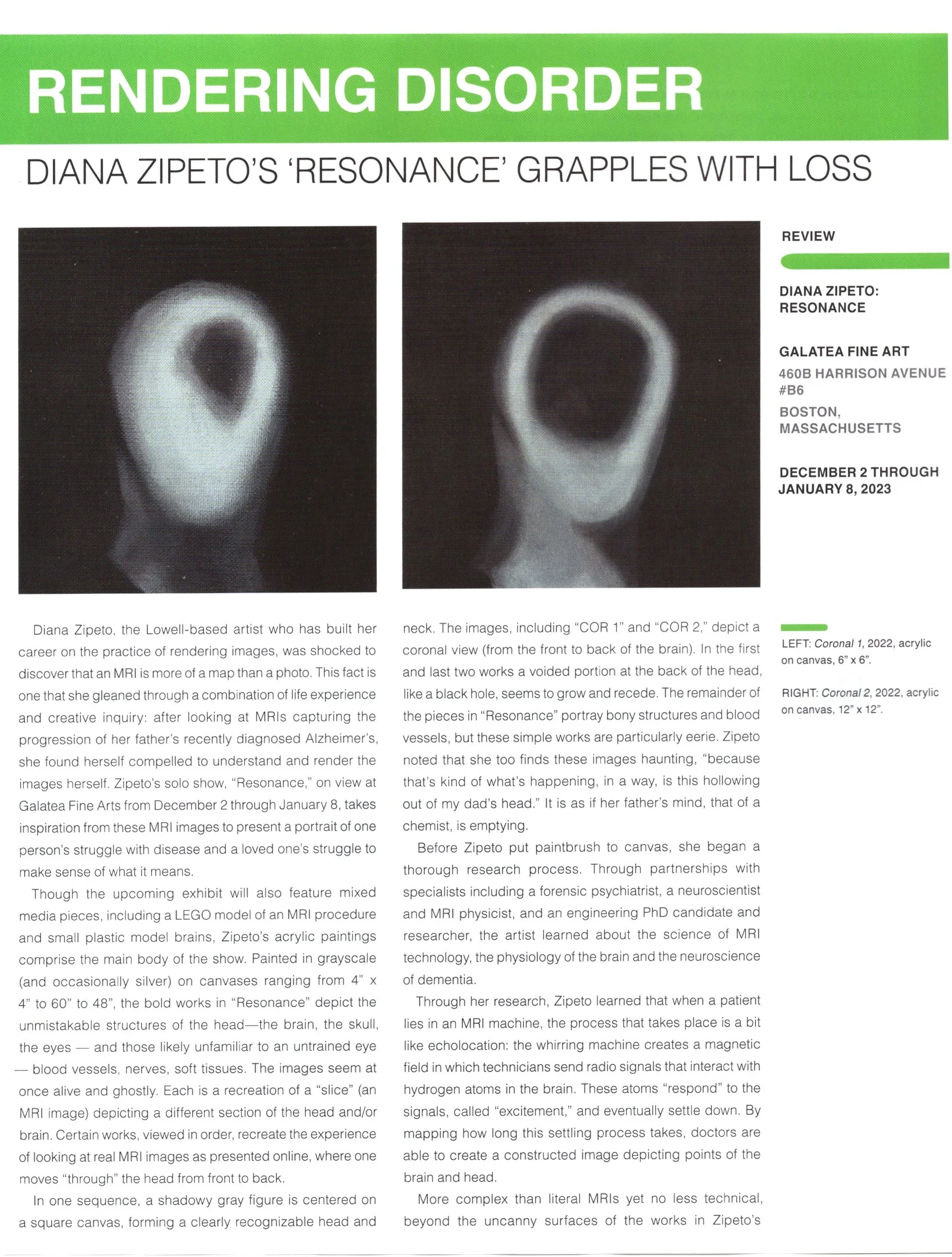 Resonance // Galatea Fine Art — Diana Zipeto