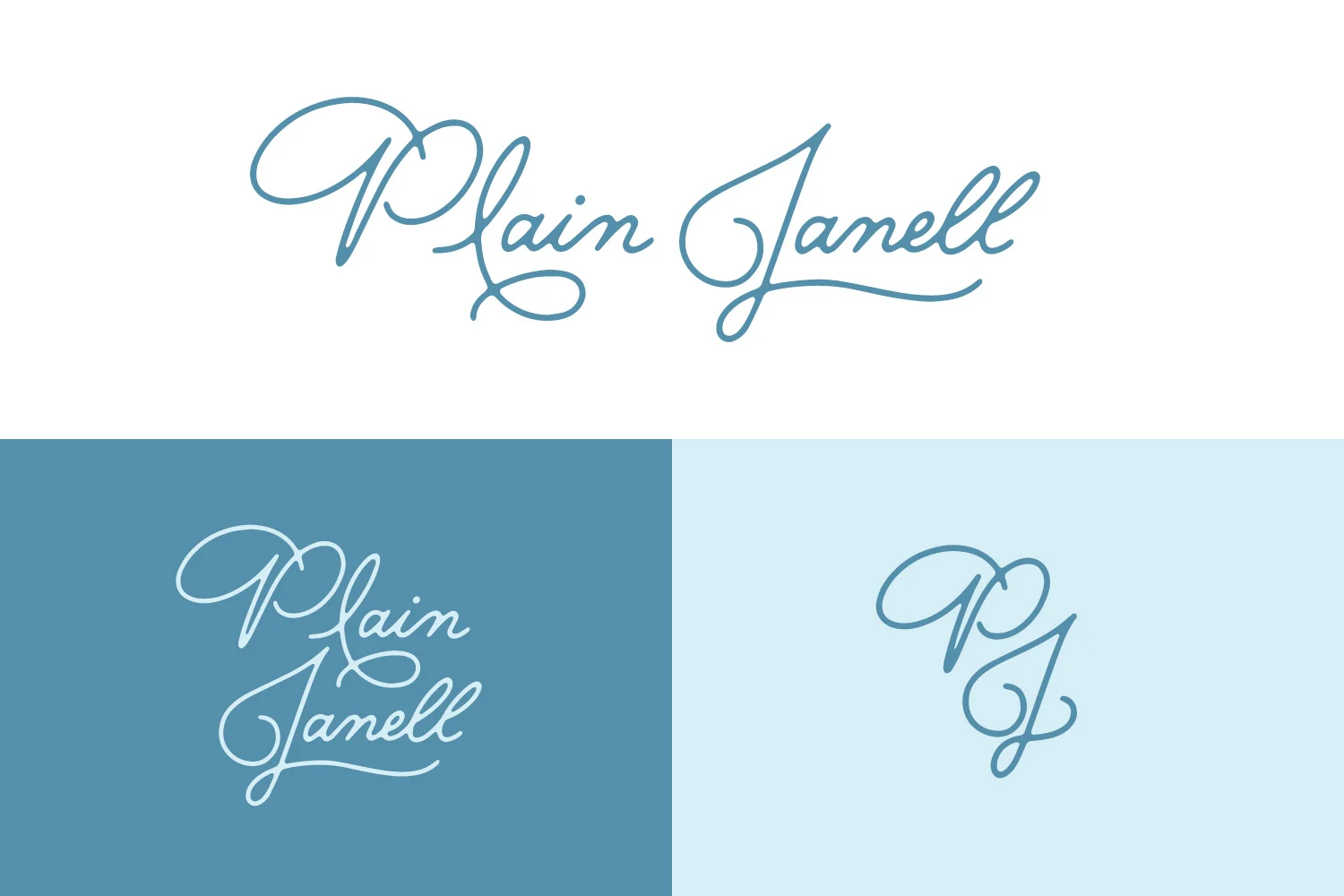 Plain Janell: Logo & Brand Design — Melissa Yeager