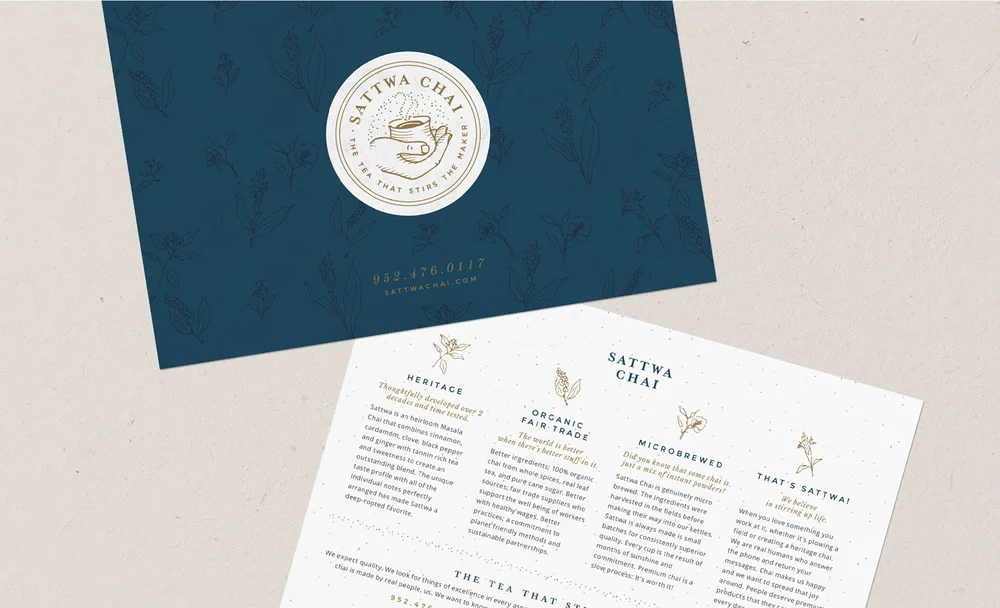 Sattwa Chai - Logo & Brand Identity — Melissa Yeager