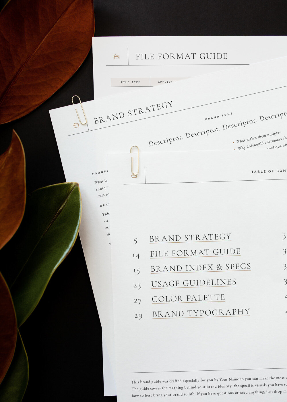 My Brand Guidelines Template — Melissa Yeager