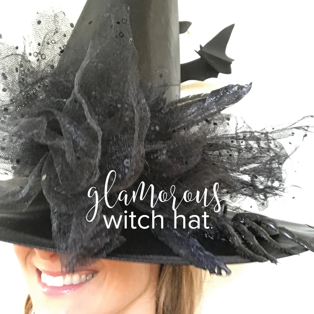 Day 290 - How To Make A $7 Glamorous Witch Hat. — Andra Weber Creative