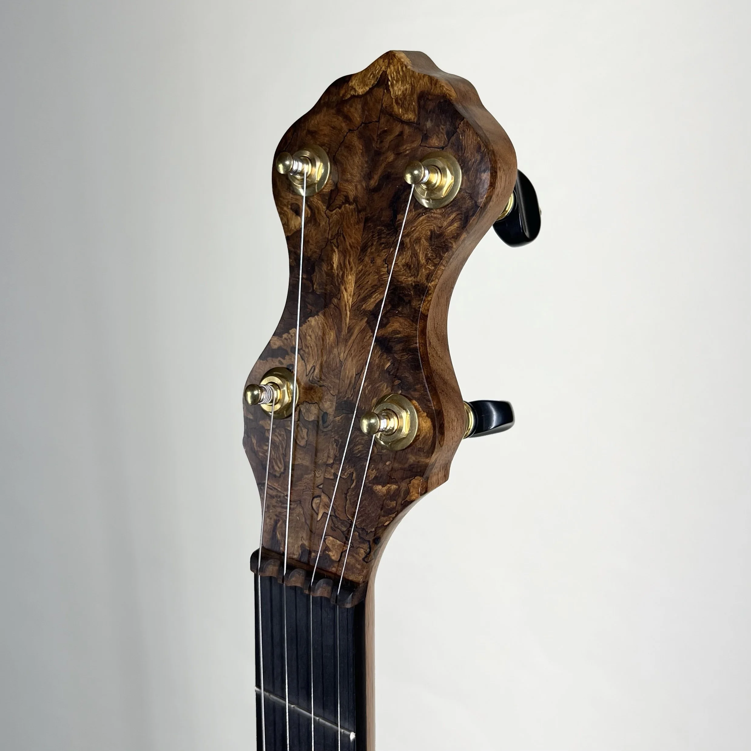 Walnut Banjo 12” Whyte Laydie with a Burled Ash Headstock — The Ozark ...