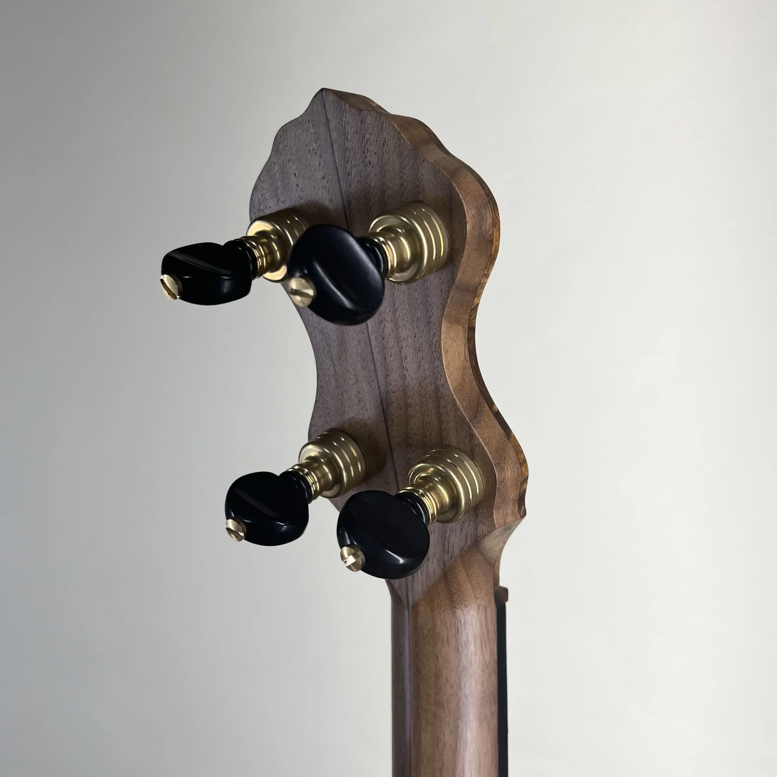 Walnut Banjo 12” Whyte Laydie with a Burled Ash Headstock — The Ozark ...