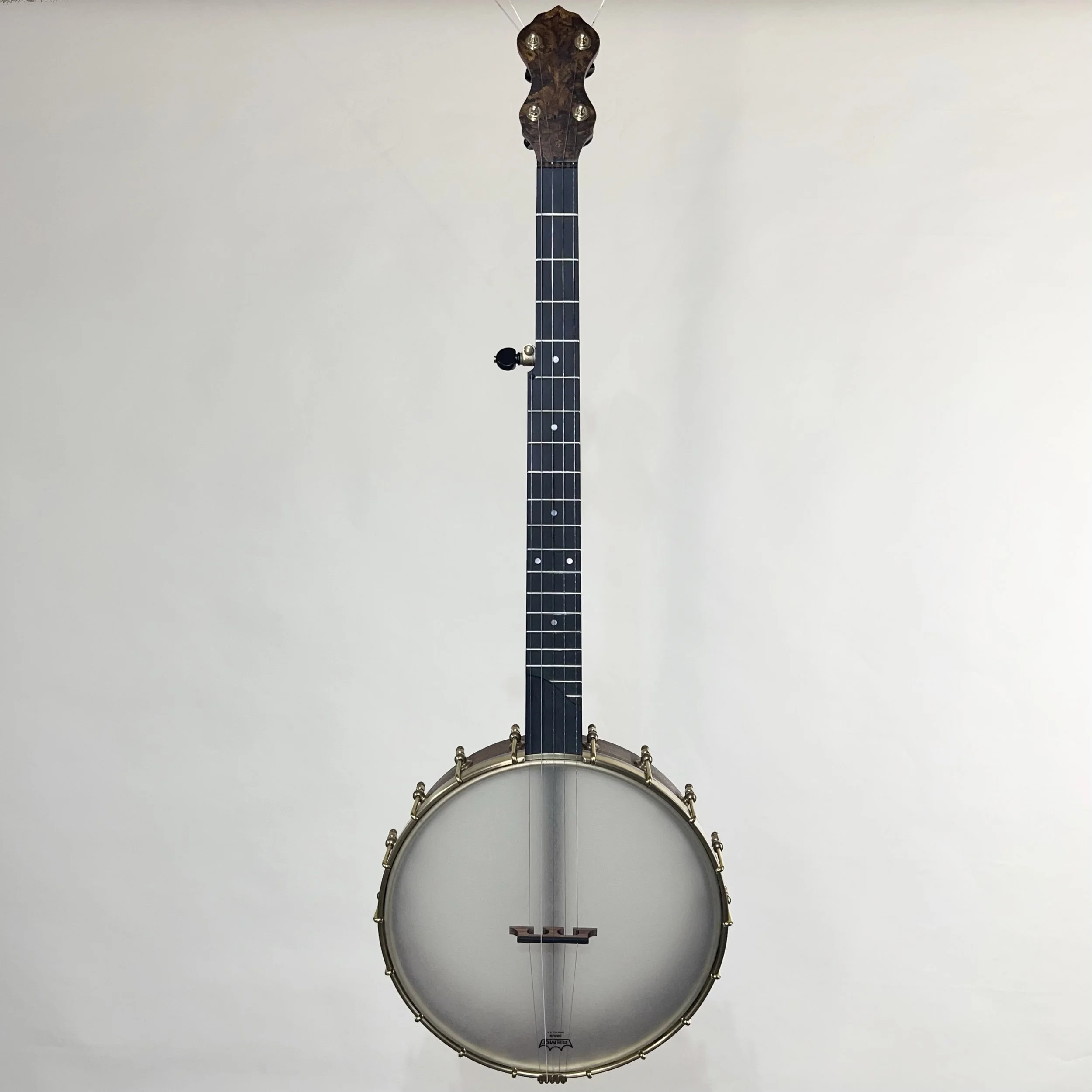 Walnut Banjo 12” Whyte Laydie with a Burled Ash Headstock — The Ozark ...