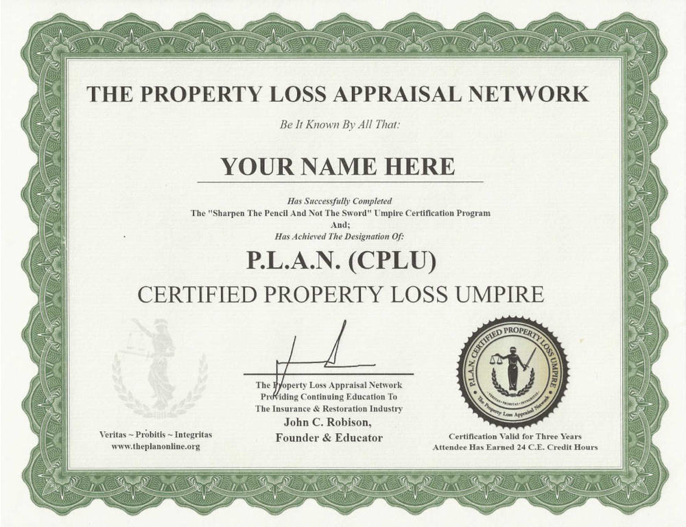 P.L.A.N. Umpire Certification — P.L.A.N.