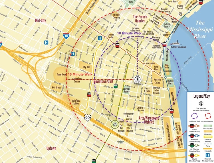 The Natchez New Orleans Luxury Vacation Rental Hotel