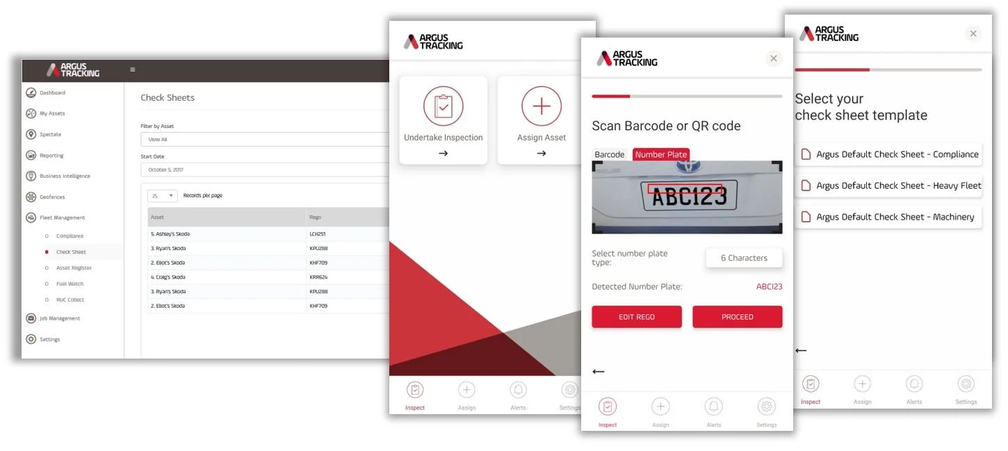 The Argus Tracking Check Sheet App - For iOS & Android