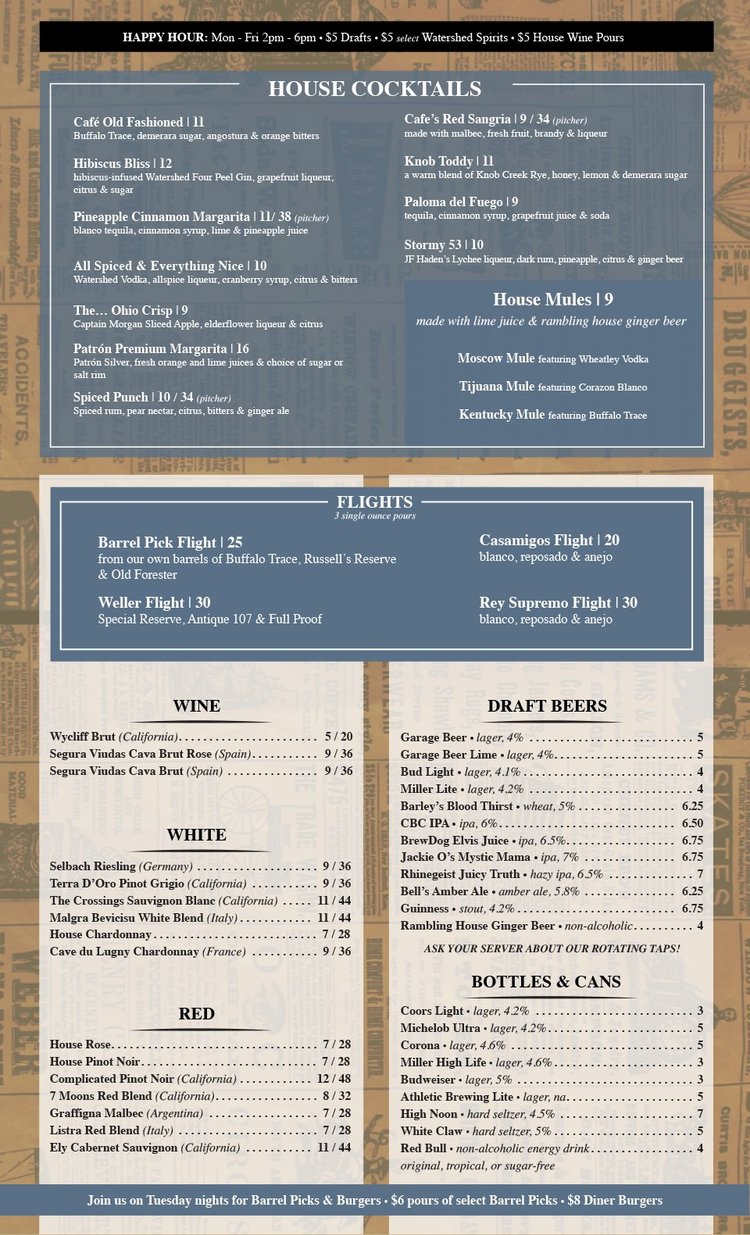 Menu — Grandview Café