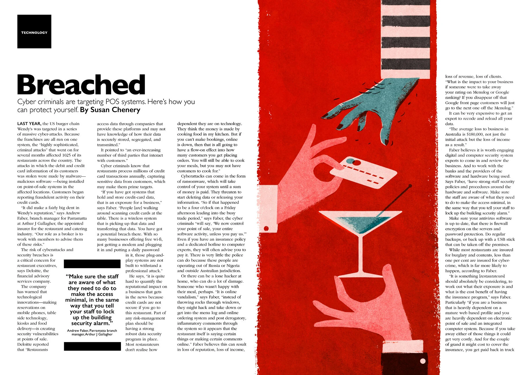 Restaurant Magazine Adam Nickel Illustration