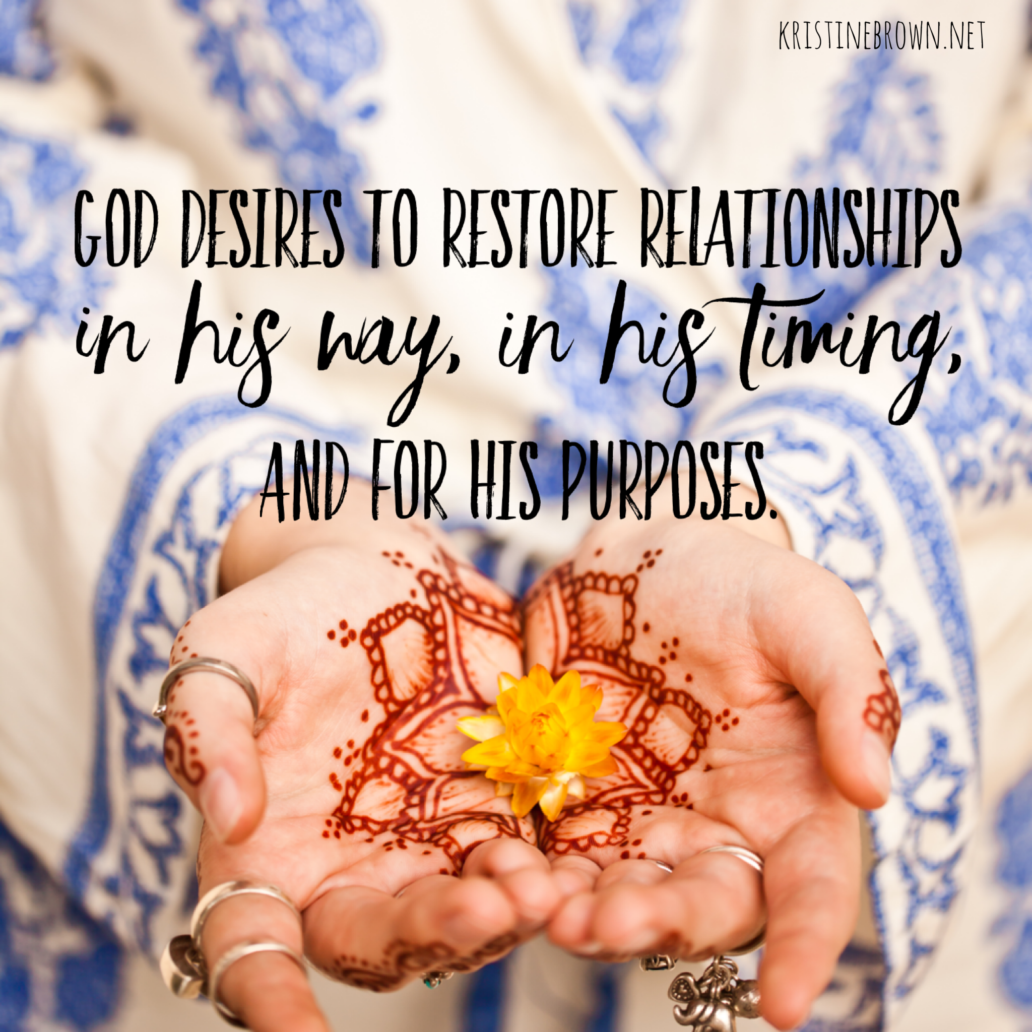 Can God Restore My Relationship? — Kristine Brown, Author