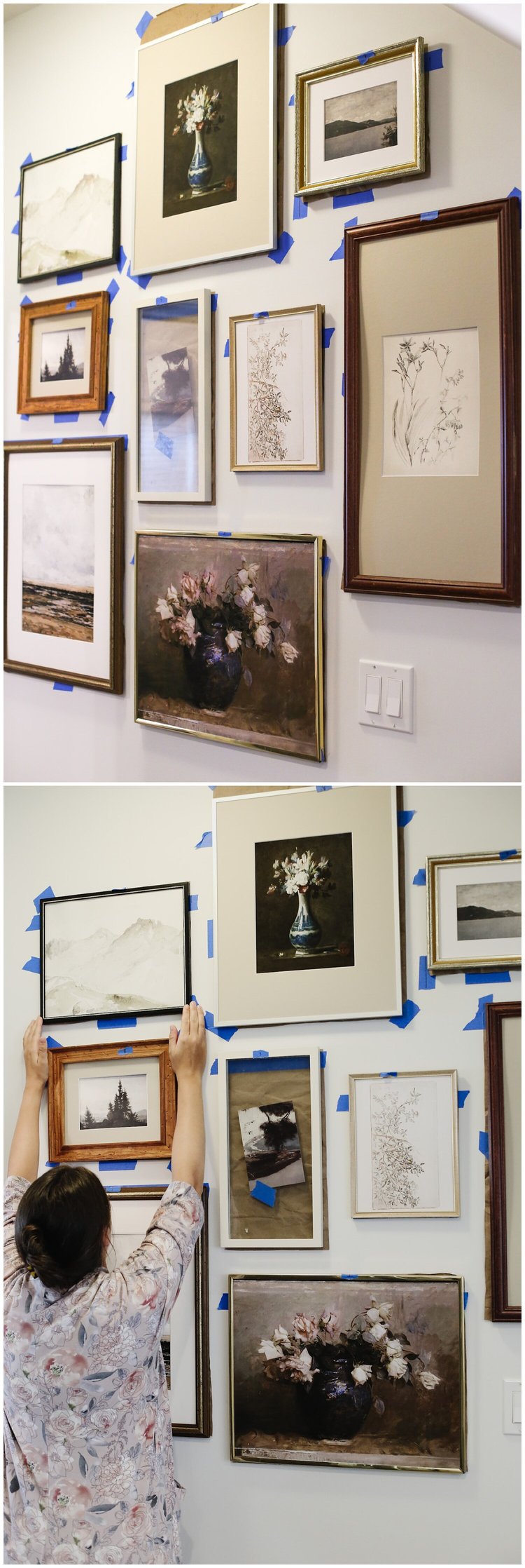 DIY GALLERY WALL TEMPLATE: ECLECTIC VINTAGE GALLERY WALL — KENDRA FOUND IT
