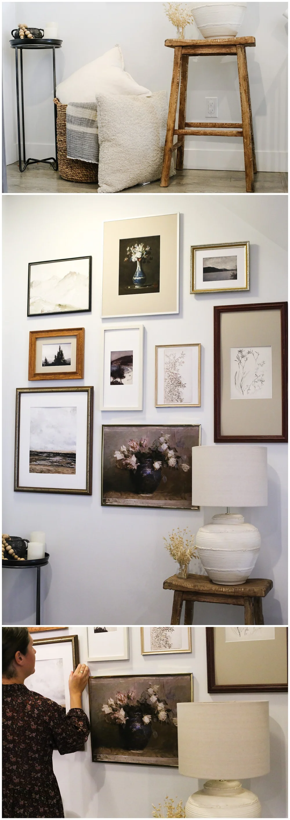 DIY GALLERY WALL TEMPLATE: ECLECTIC VINTAGE GALLERY WALL — KENDRA FOUND IT