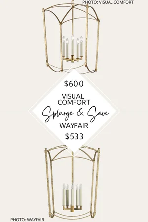 SPLURGE AND SAVE: VISUAL COMFORT THAYER LANTERN CHANDELIER DUPE — KENDRA FOUND IT