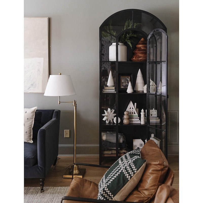 Crate And Barrel Arched Cabinet