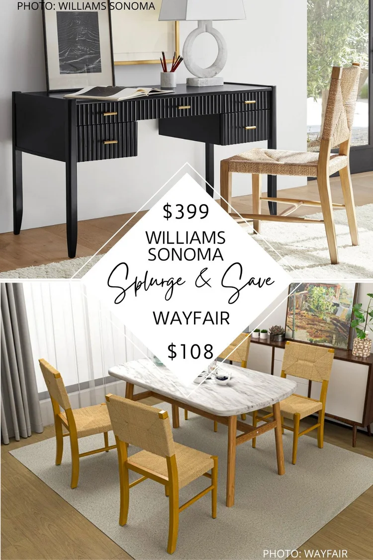 WILLIAMS SANOMA RUTHERFORD WOVEN RUSH DINING SIDE CHAIR DUPE — KENDRA ...