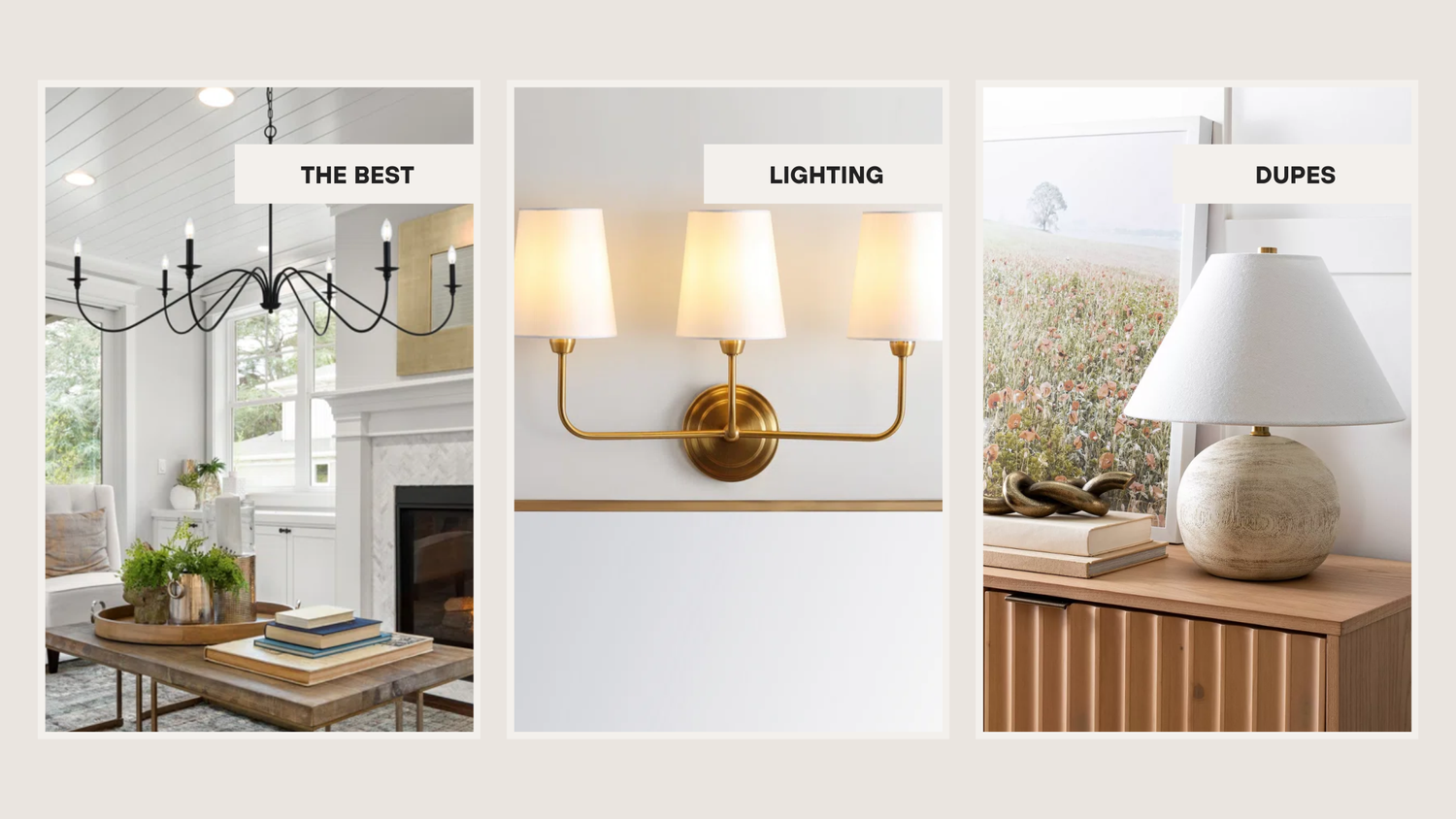 The Best Luxury Lighting Dupes — KENDRA FOUND IT