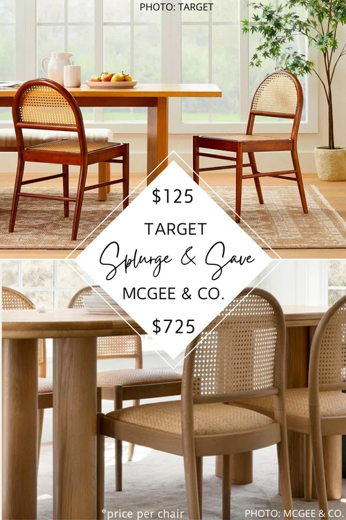 SPLURGE AND SAVE: MCGEE AND CO. HADDEN NATURAL CHAIR DUPE — KENDRA FOUND IT