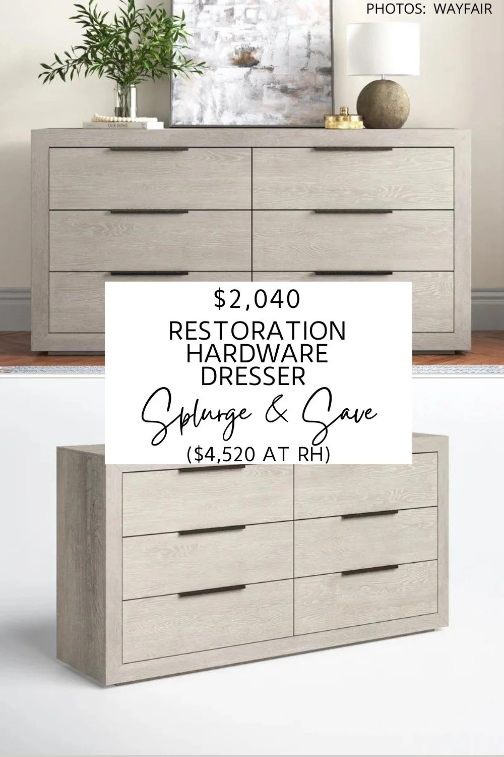 RESTORATION HARDWARE MACHINTO 6-DRAWER DRESSER DUPE — KENDRA FOUND IT