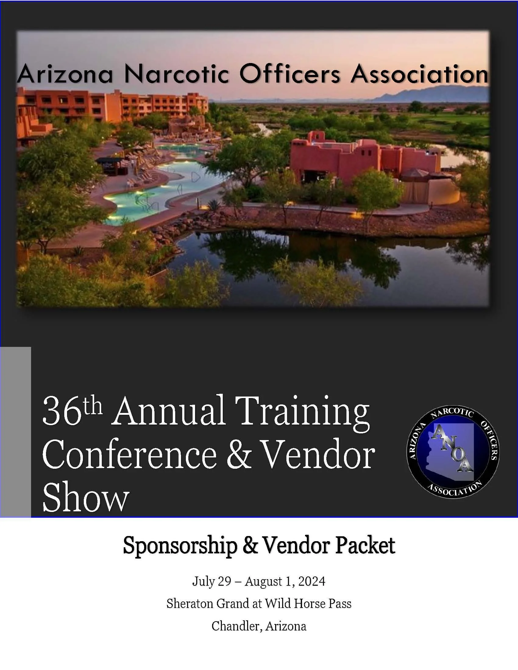 Become a Sponsor/Vendor — ARIZONA NARCOTIC OFFICERS ASSOCIATION