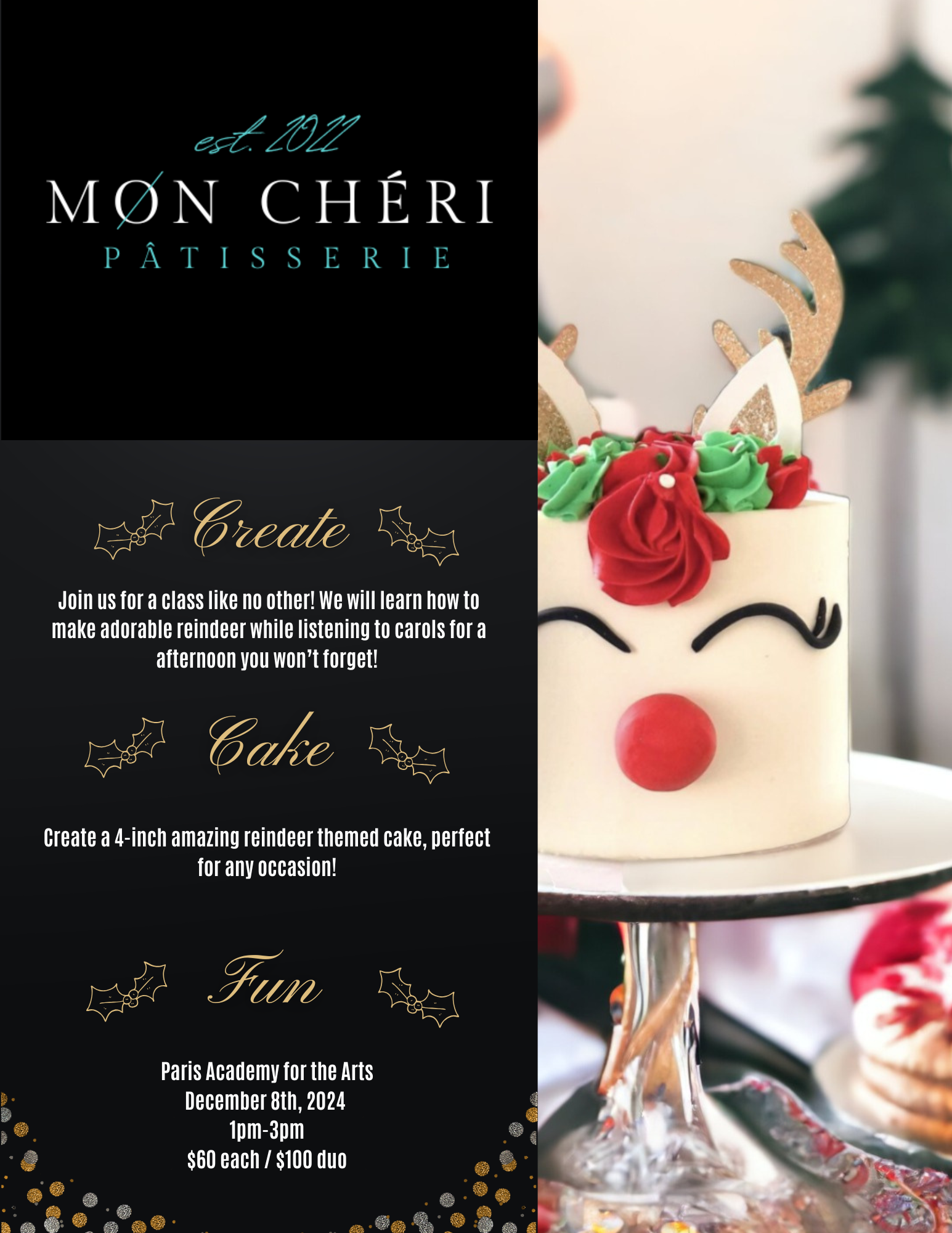 Reindeer Cake Decorating — Paris Academy for the Arts
