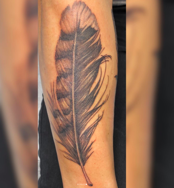 Turkey Feather Tattoos
