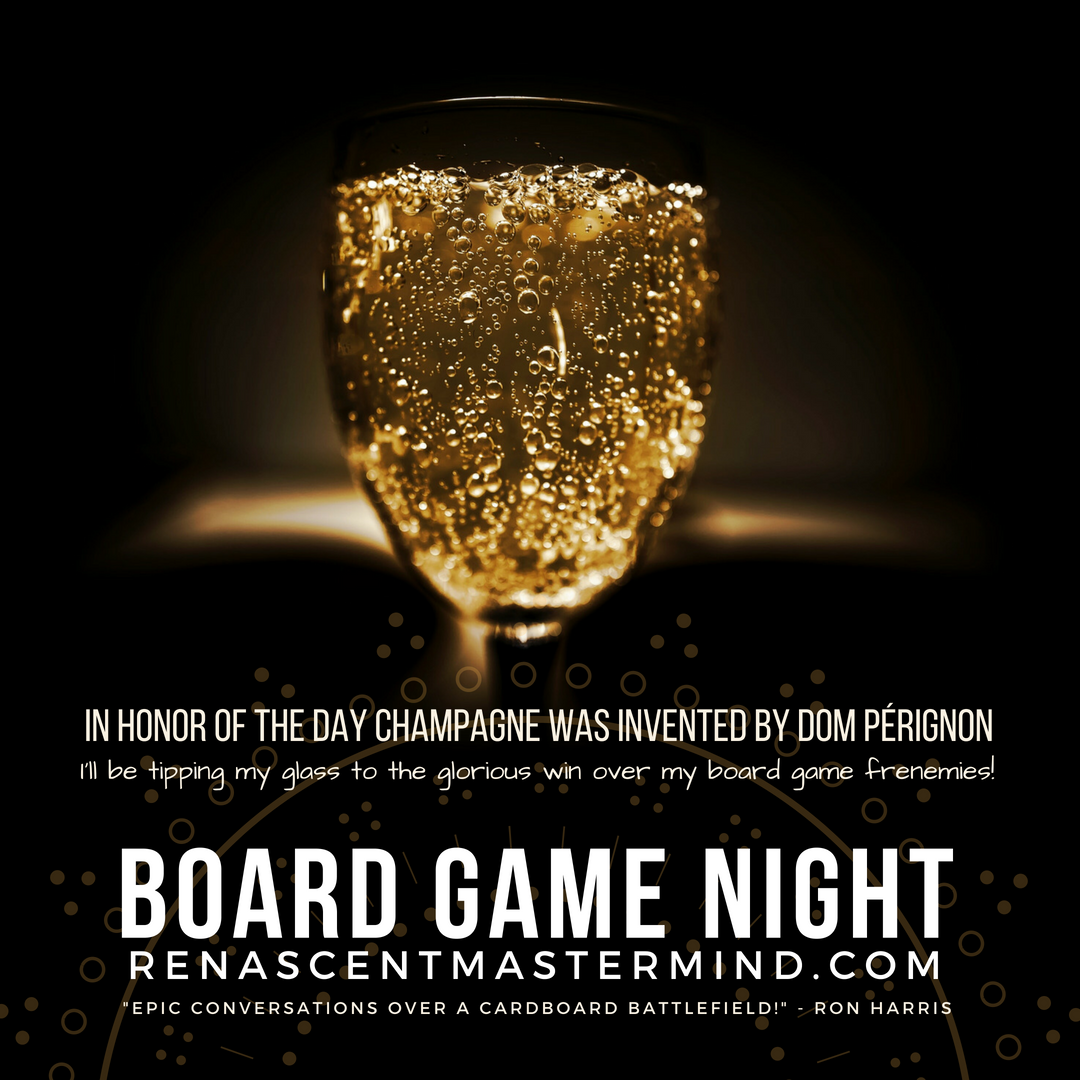 Board Game Night with Renascent Mastermind — Renascent Mastermind