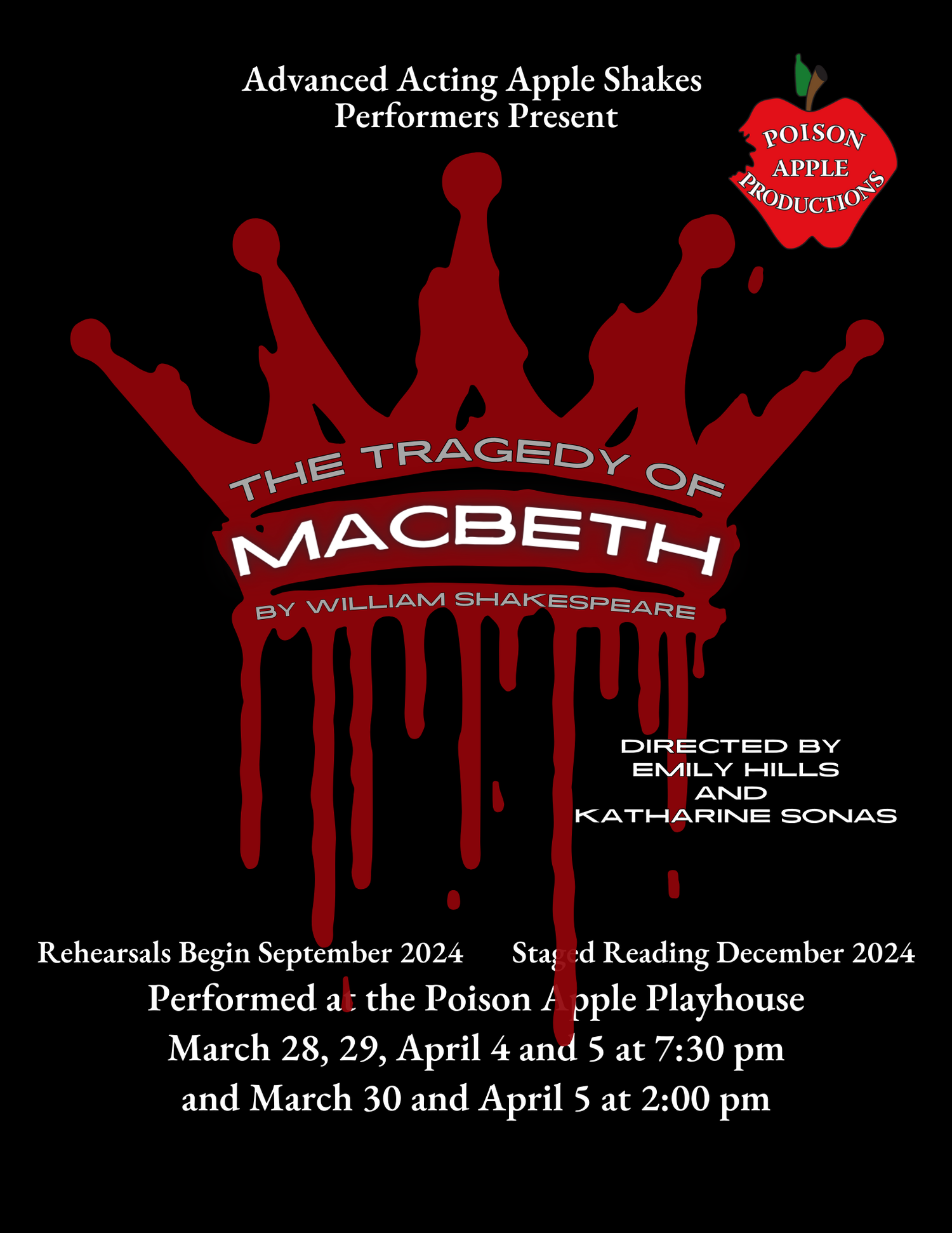 Macbeth | Advanced Acting Apple Shakes — Poison Apple Productions