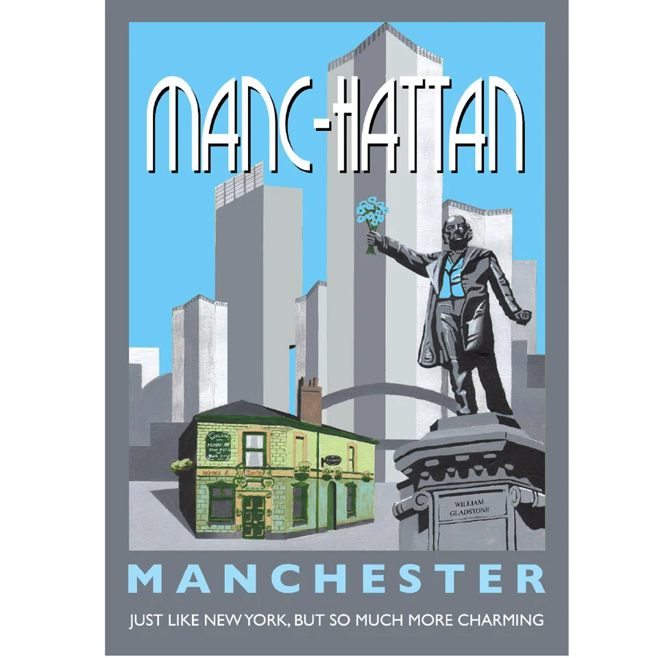 Modern retro northern poster art https://www.statementartworks.com ...