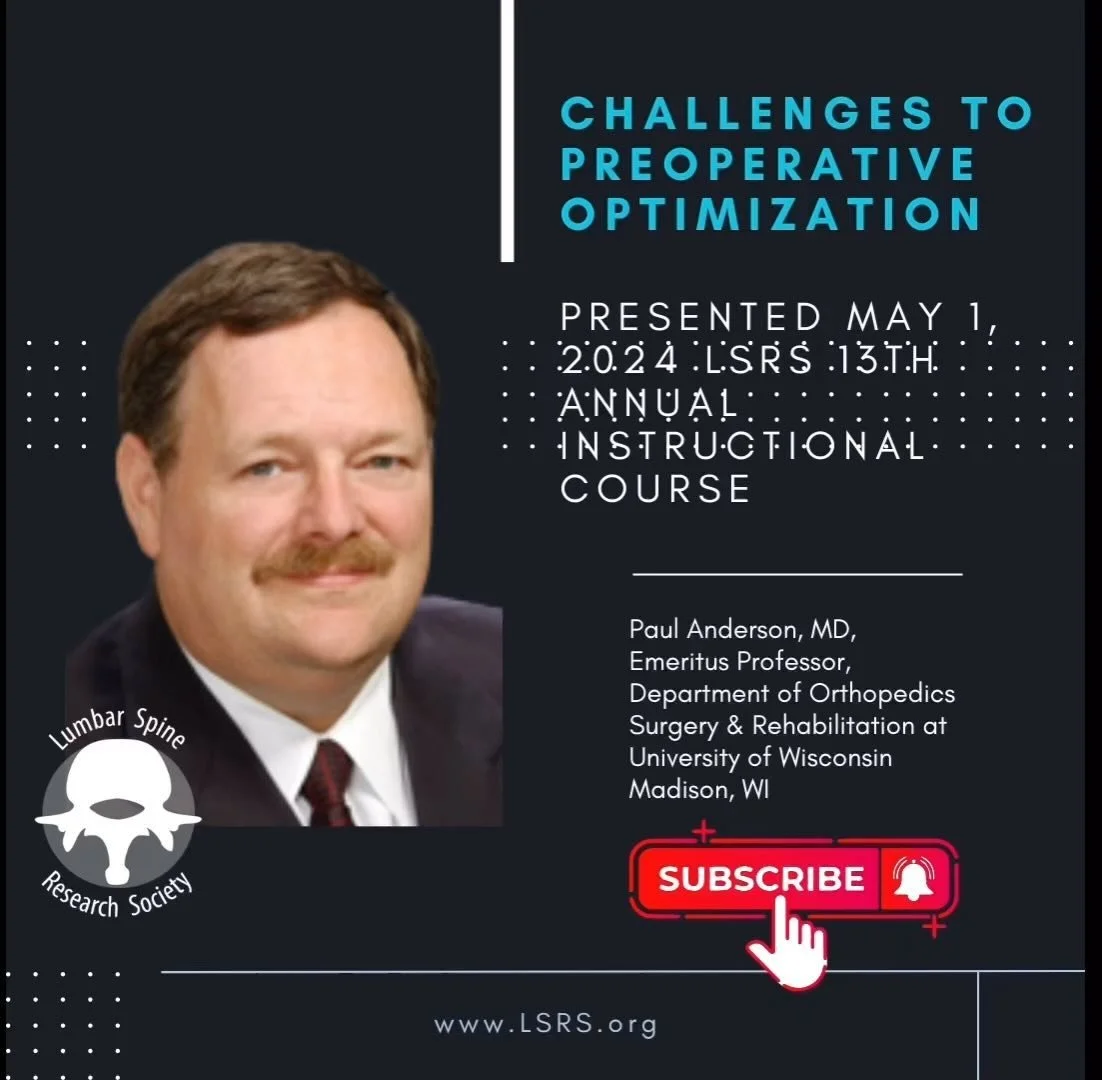 LSRS Annual Meeting — Lumbar Spine Research Society