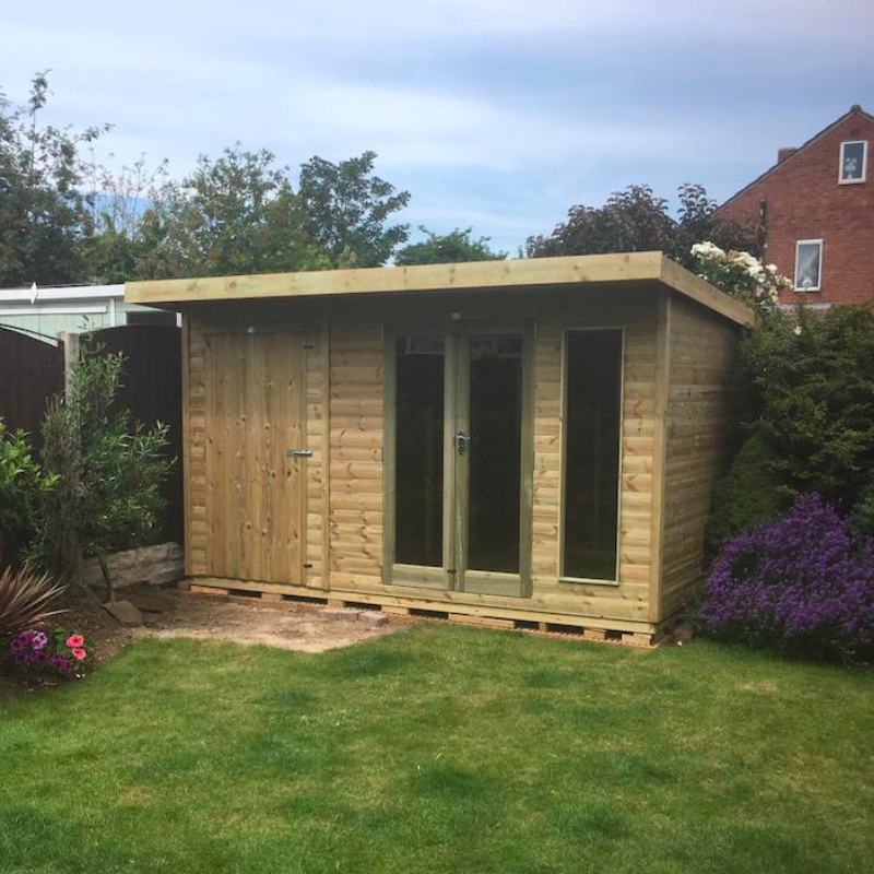 Contemporary Royal Pent Shed Combi — On The Fence York