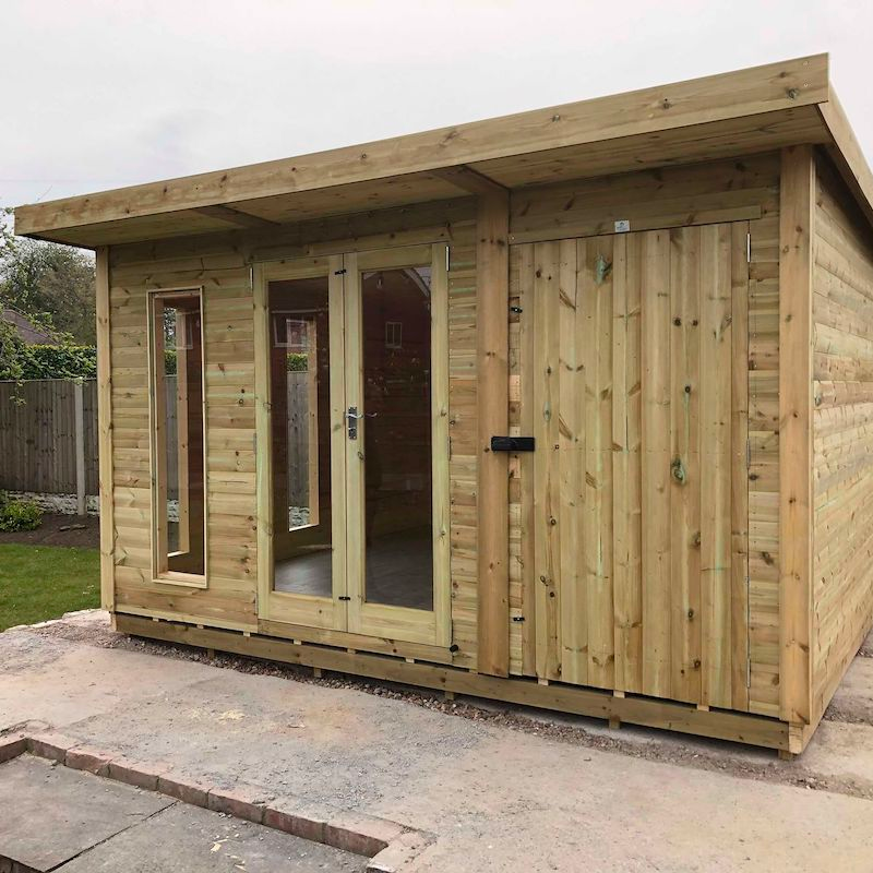 Contemporary Royal Pent Shed Combi — On The Fence York