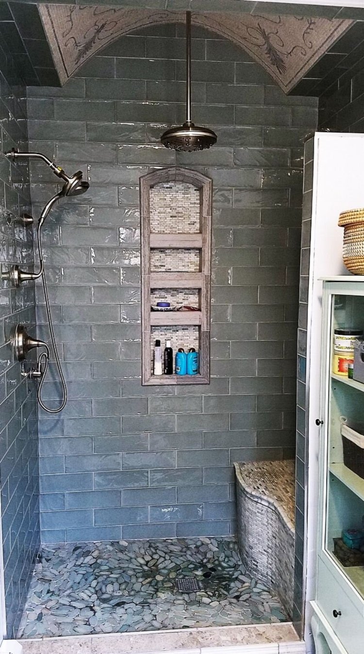 Custom Mosaic Shower — Ink Design Concepts LLC.