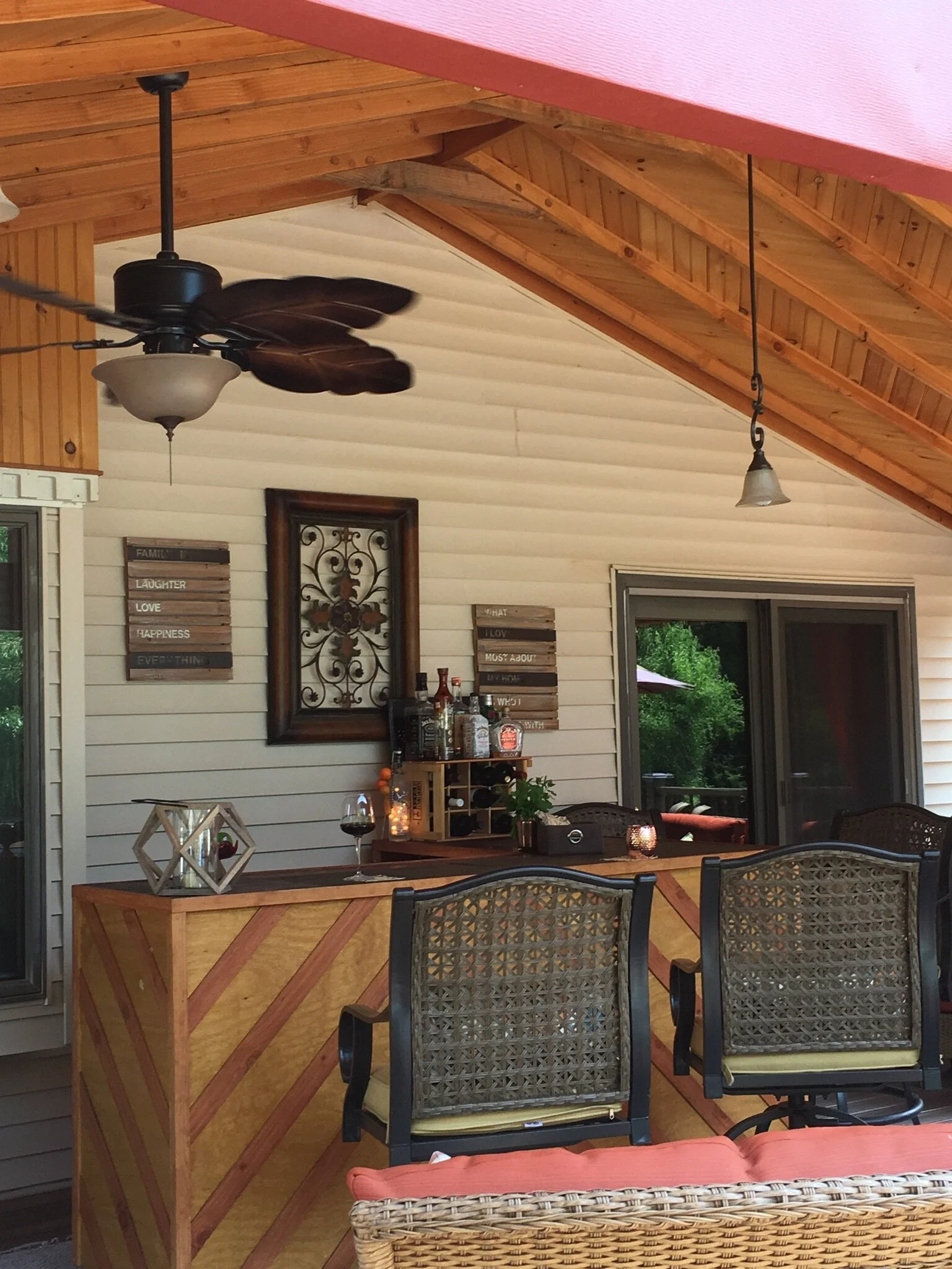Custom Porch with Overhang — Ink Design Concepts LLC.