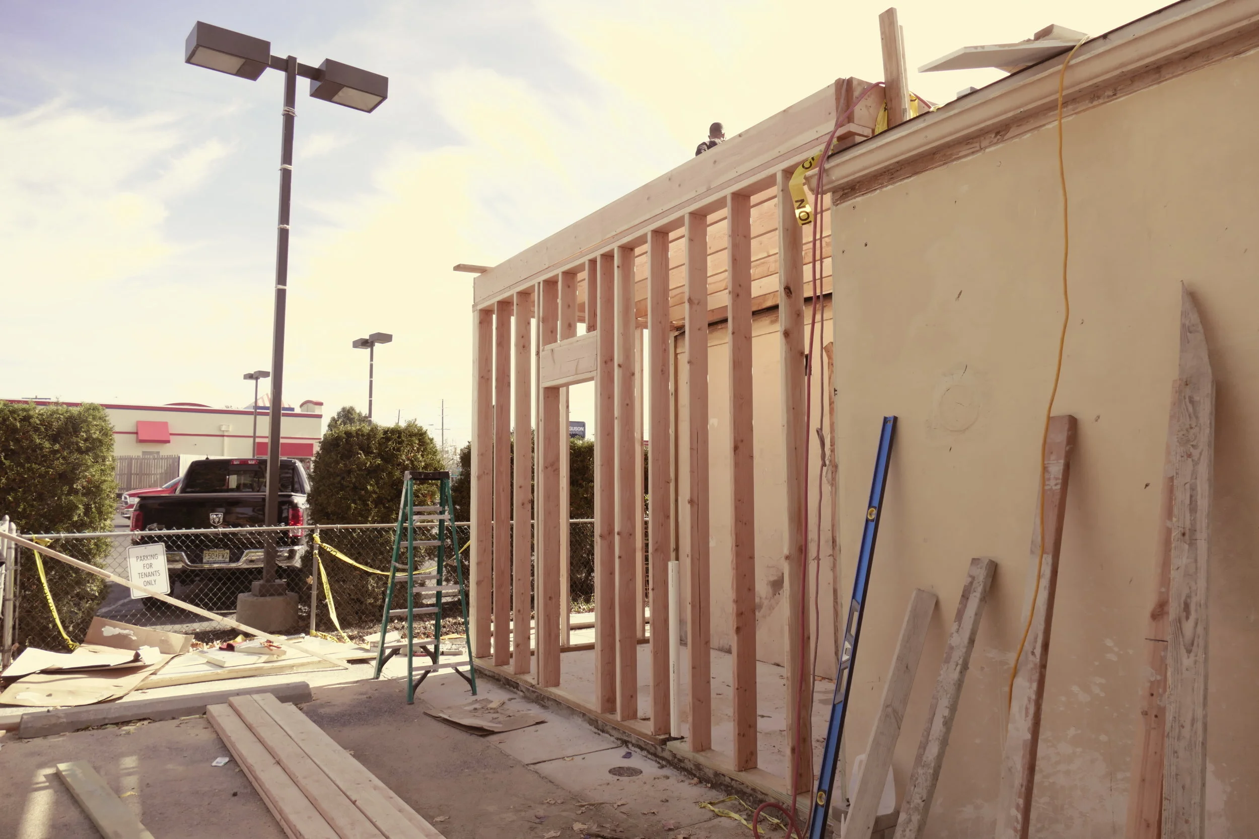 New Construction - Framing - Two story addition - Vutt Optical — Ink ...