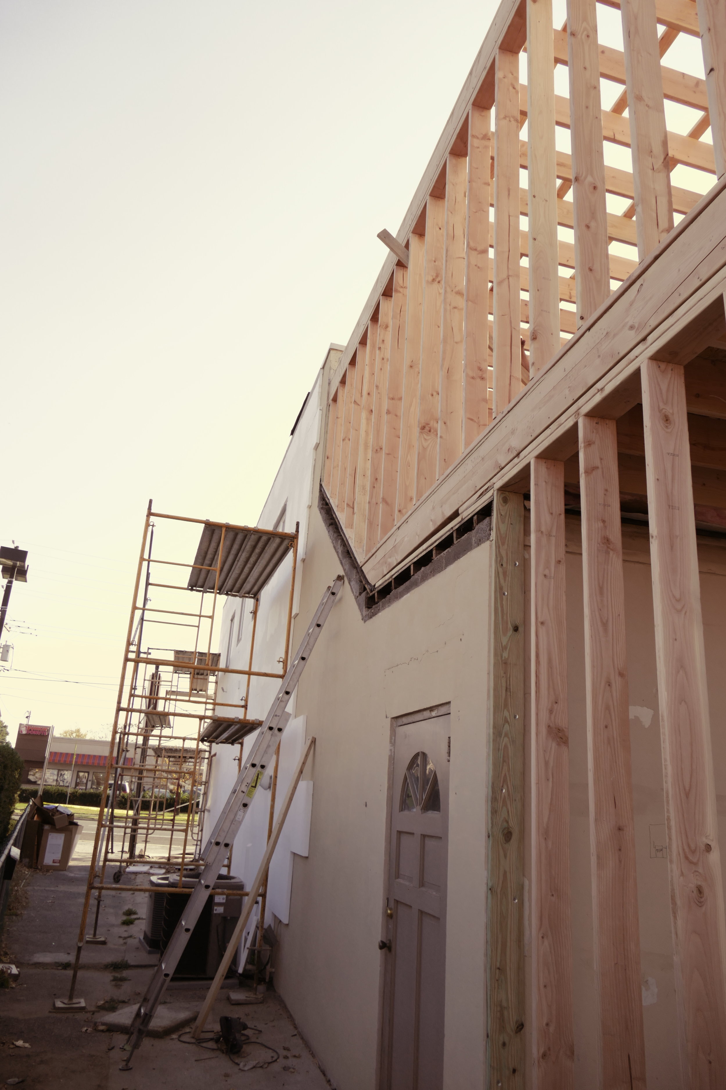 New Construction - Framing - Two story addition - Vutt Optical — Ink ...