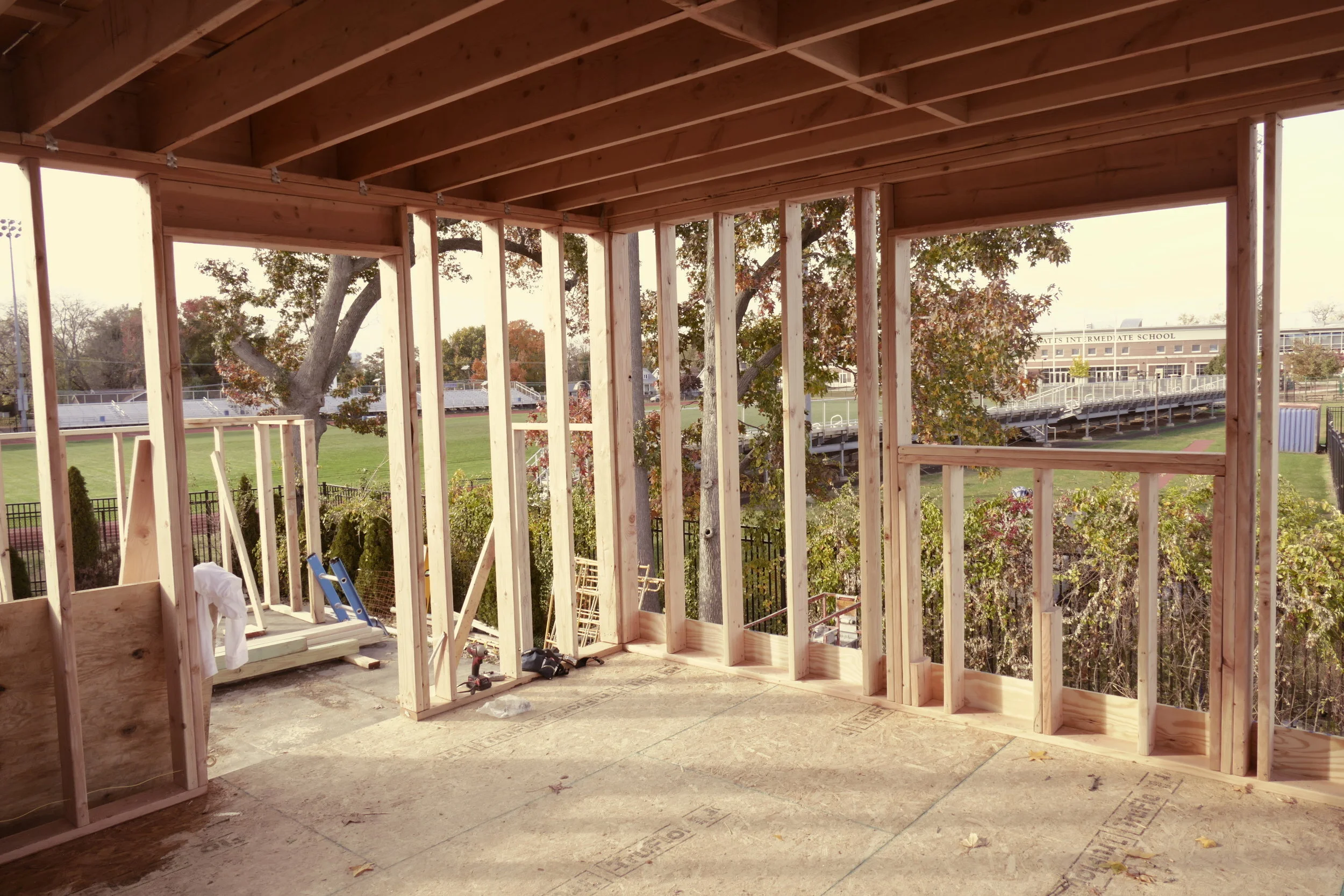 New Construction - Framing - Two story addition - Vutt Optical — Ink ...