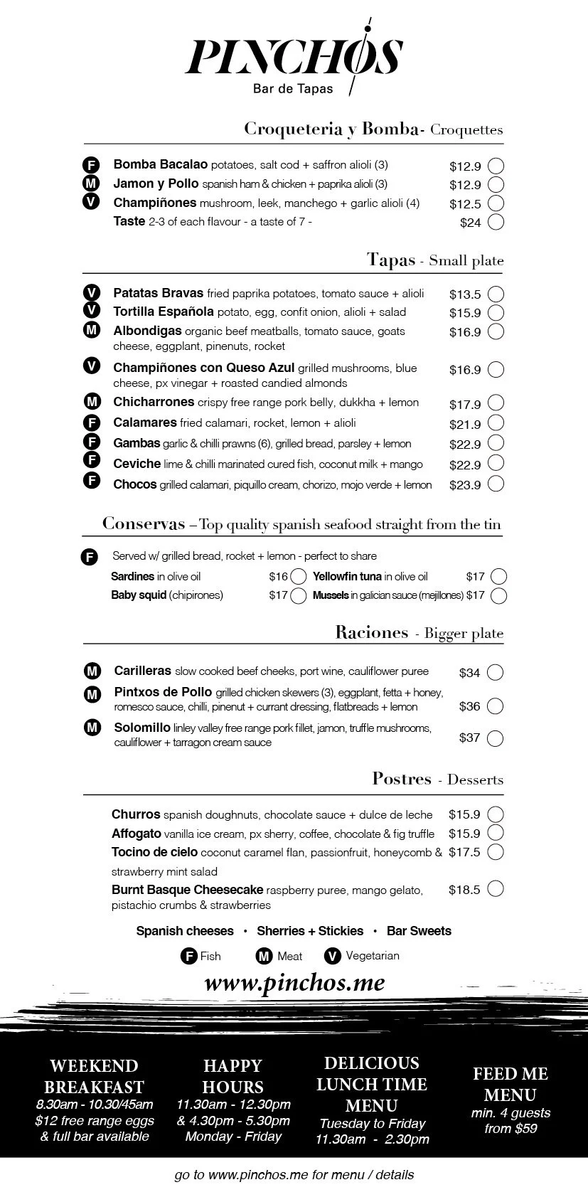 Our Menu — Spanish Tapas Restaurant Perth